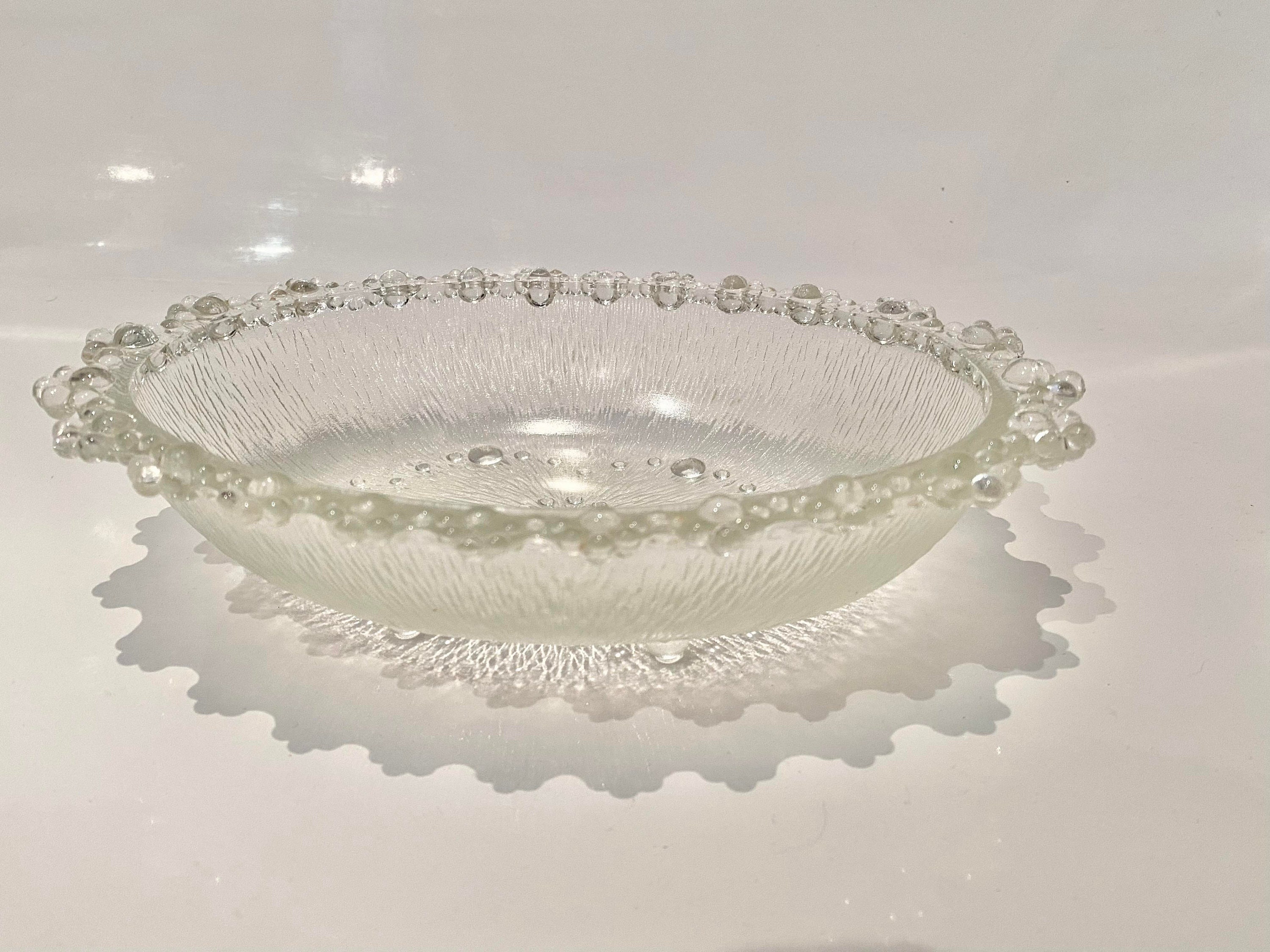 Vintage Boopie Glass Bowl - Ishizuka Glass Company - Adeira Pattern - Etsy