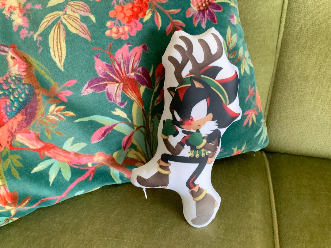 Shadow the Hedgehog Pillow Christmas Plushie Deer Dress Up - Etsy