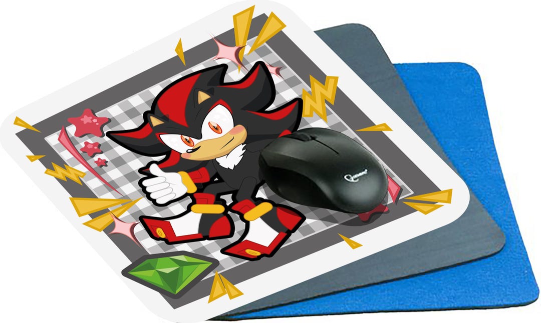 PRE-ORDER Shadow the Hedgehog Mouse Pad 25x25cm - Etsy