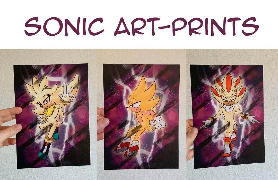 Sonic Fan Art - A5 Art Prints -sonic the Hedgehog|shadw the Hedgehog ...