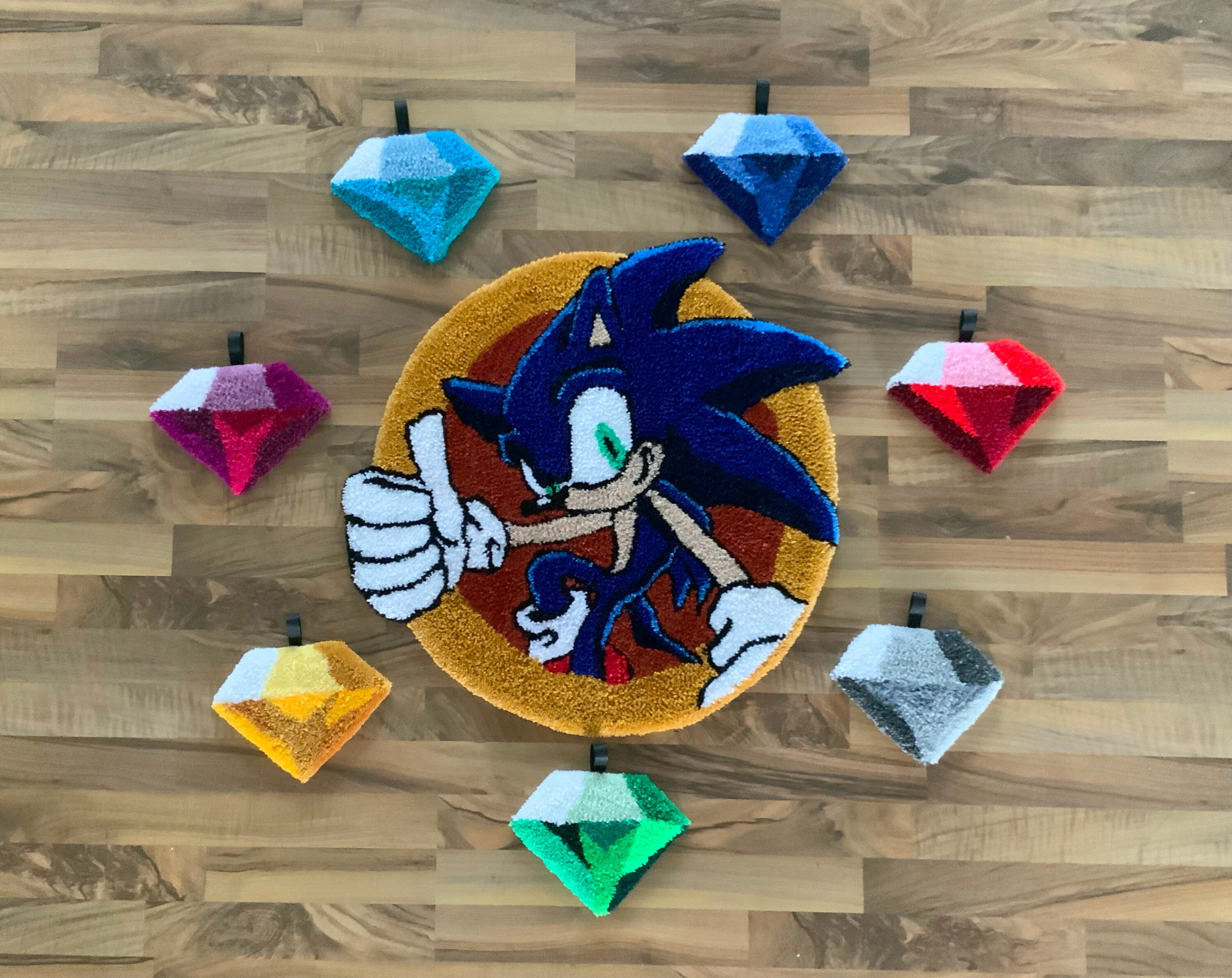 Sonic the Hedgehog Carpet Tufted Rug With Anti Slip - Etsy