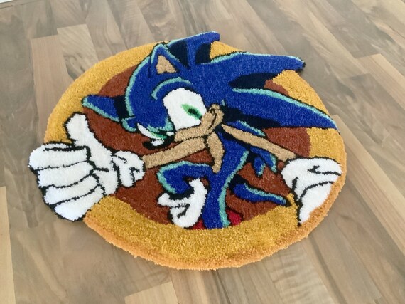 Sonic the Hedgehog Carpet Tufted Rug With Anti Slip - Etsy