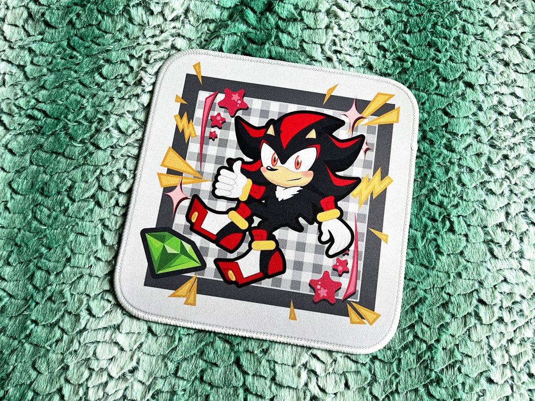 Shadow the Hedgehog Mouse Pad | 25x25cm - Etsy
