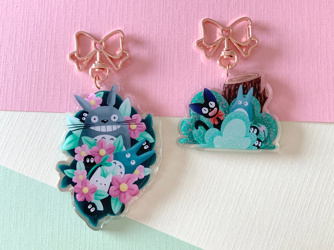 Studio Ghibli Epoxy Charms and Stickers Totoro Jiji Soot - Etsy