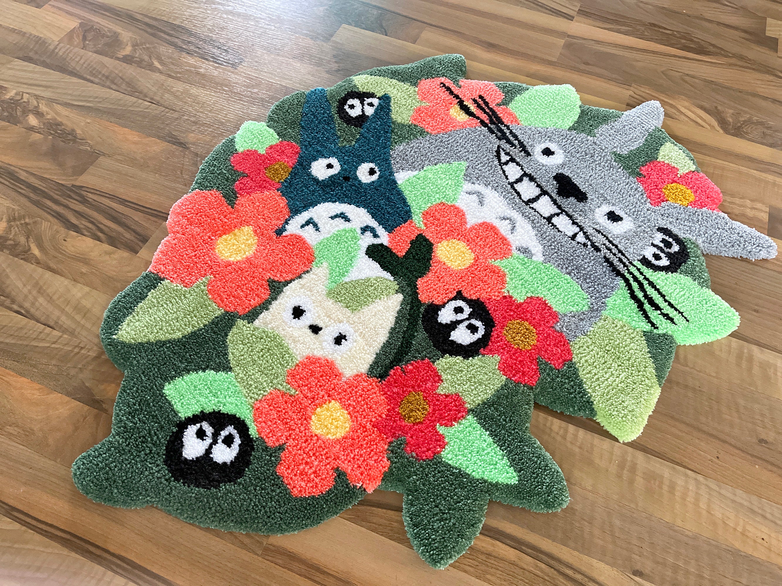 Pre-order Handmade Totoro Rug - Fan Art - the Salmon/brown One Can Be ...