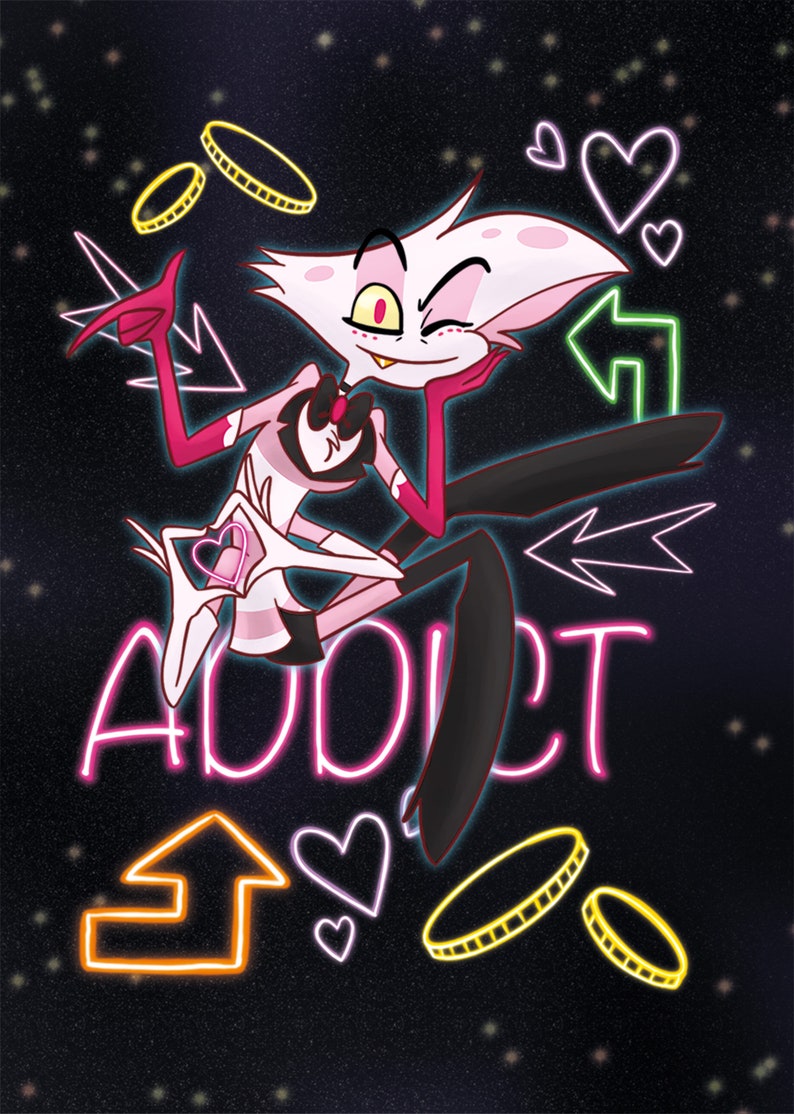 Hazbin Hotel Art Prints Angel Dust, Husker, Alastor, Valentino, Sir ...