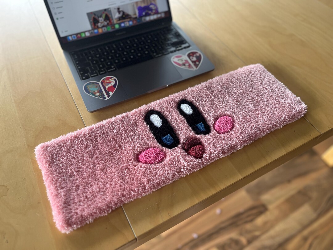 PRE-ORDER Wrists Rests for in Front of Your Keyboard Kirby - 50x15cm - Etsy