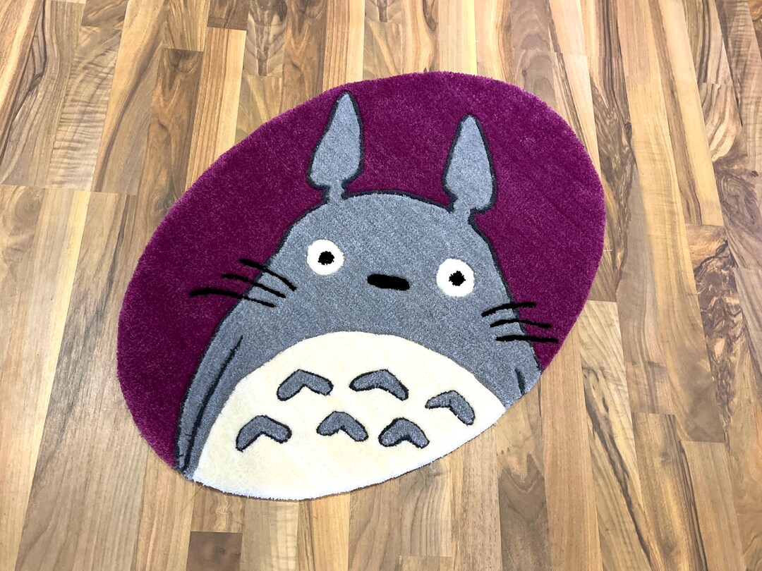 Handmade Totoro Oval Rug - Fan Art - Etsy