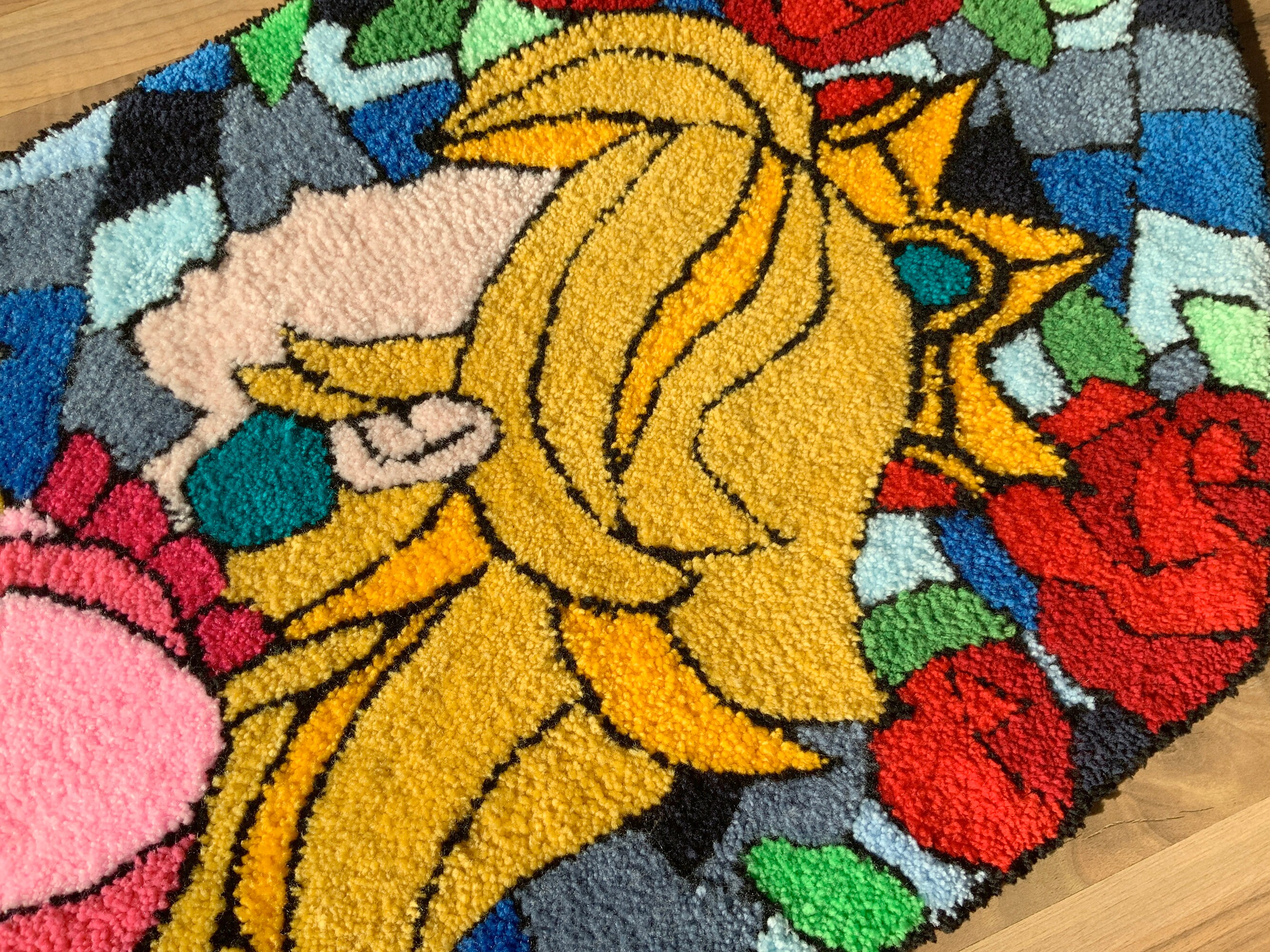 Princess Peach Stained Glass Rug Handmade Rug - Etsy