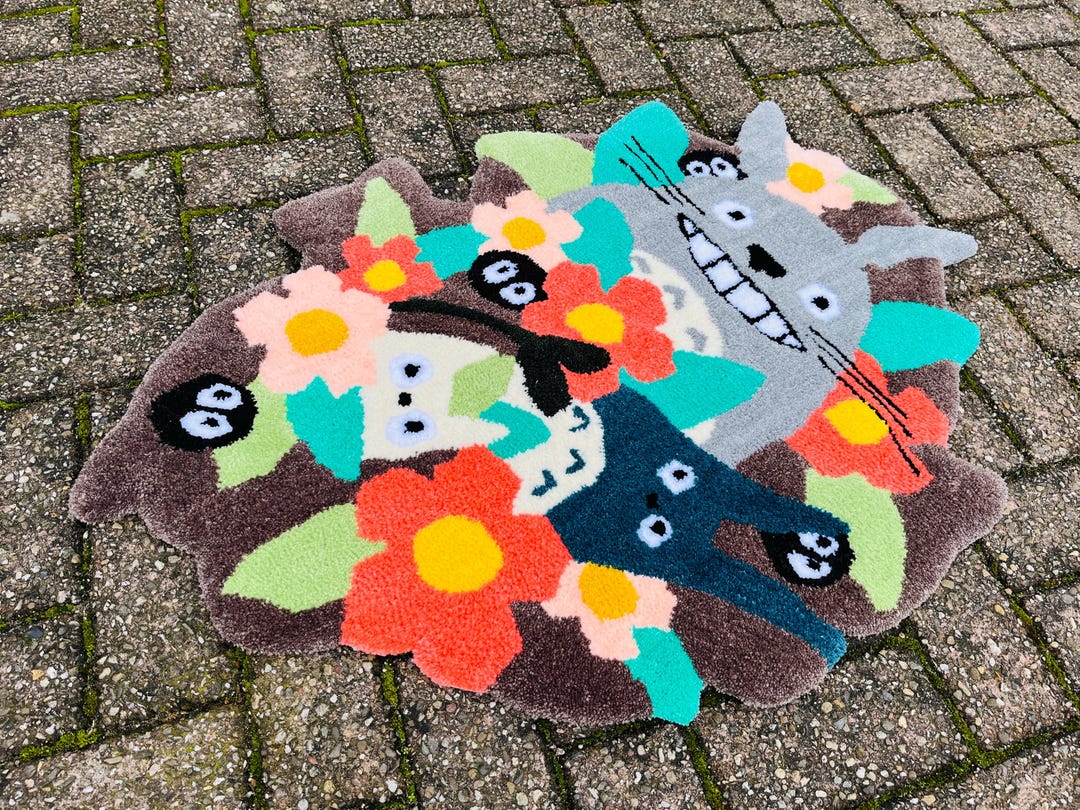 Pre-order Handmade Totoro Rug - Fan Art - the Salmon/brown One Can Be ...