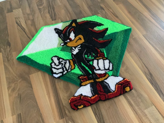 Shadow the Hedgehog Carpet Tufted Rug With Anti Slip - Etsy