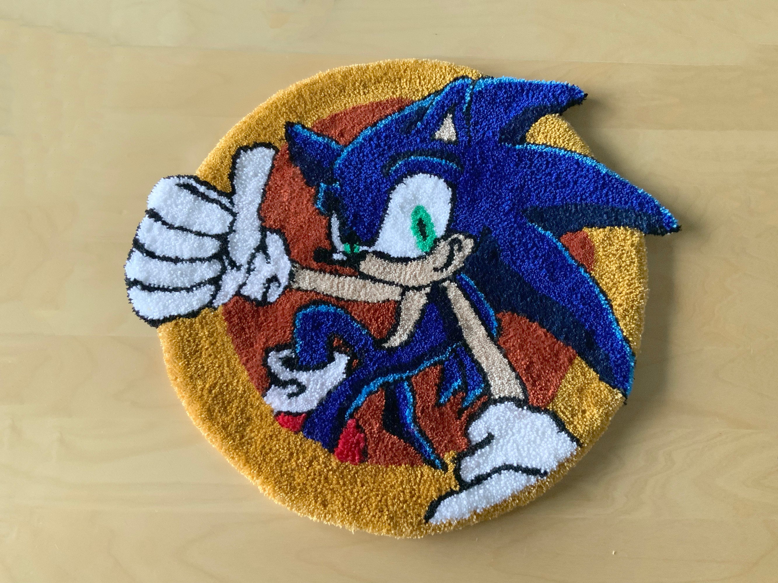 Sonic the Hedgehog Carpet Tufted Rug With Anti-slip - Etsy