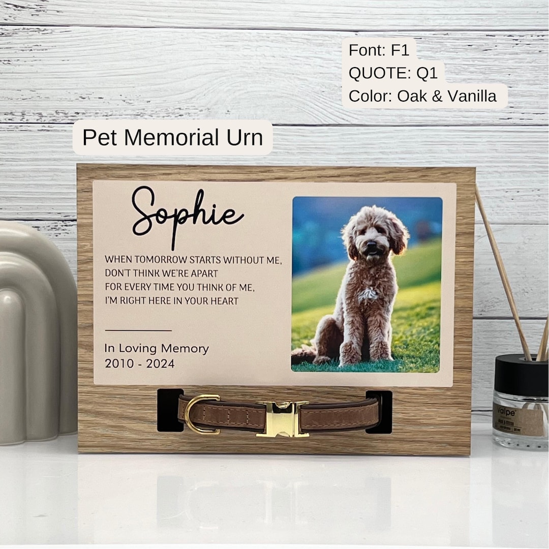 Pet Urn for Dog, Pet Memorial Urn, Pet Urn for Dogs Ashes, Dog Urn With ...