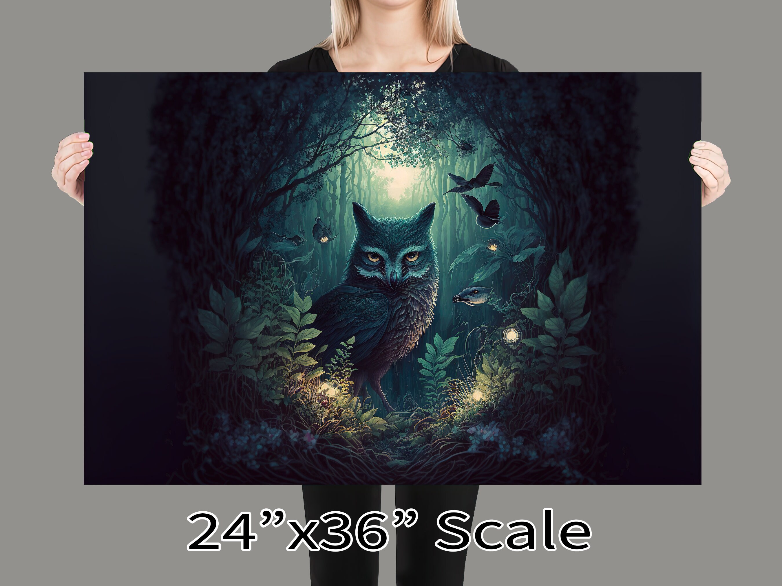 Computer Generated Fantasy Forest Poster Fantasy Forest Wall - Etsy