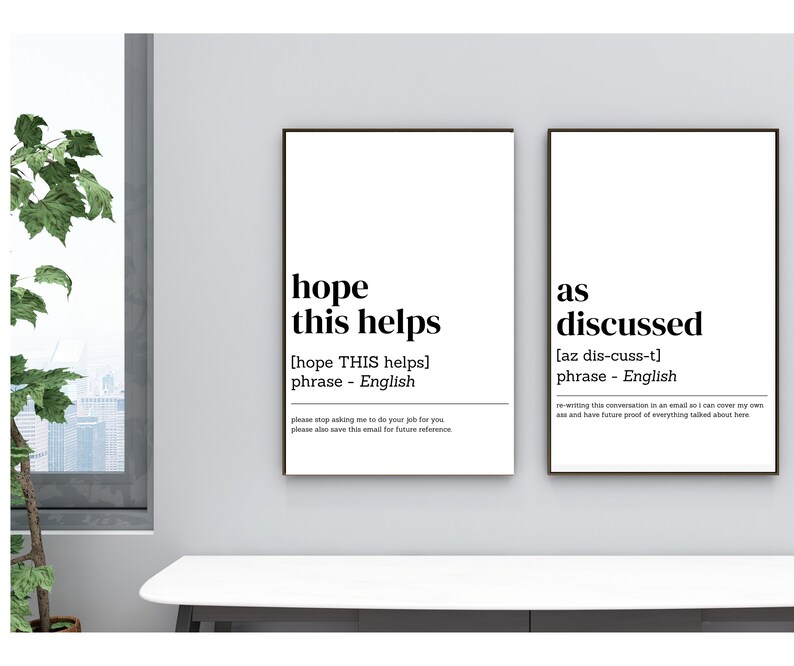 Funny Office Poster Set: Breakroom Humor Prints (digital Download) - Etsy
