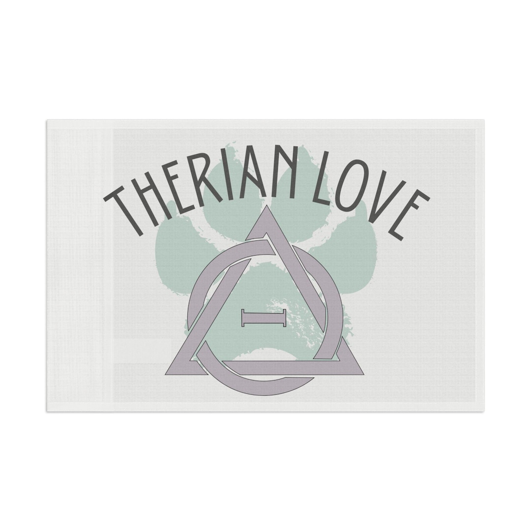 Therian Pride Flag - Therian Wolf Symbol Banner, Animal Kin Flag ...
