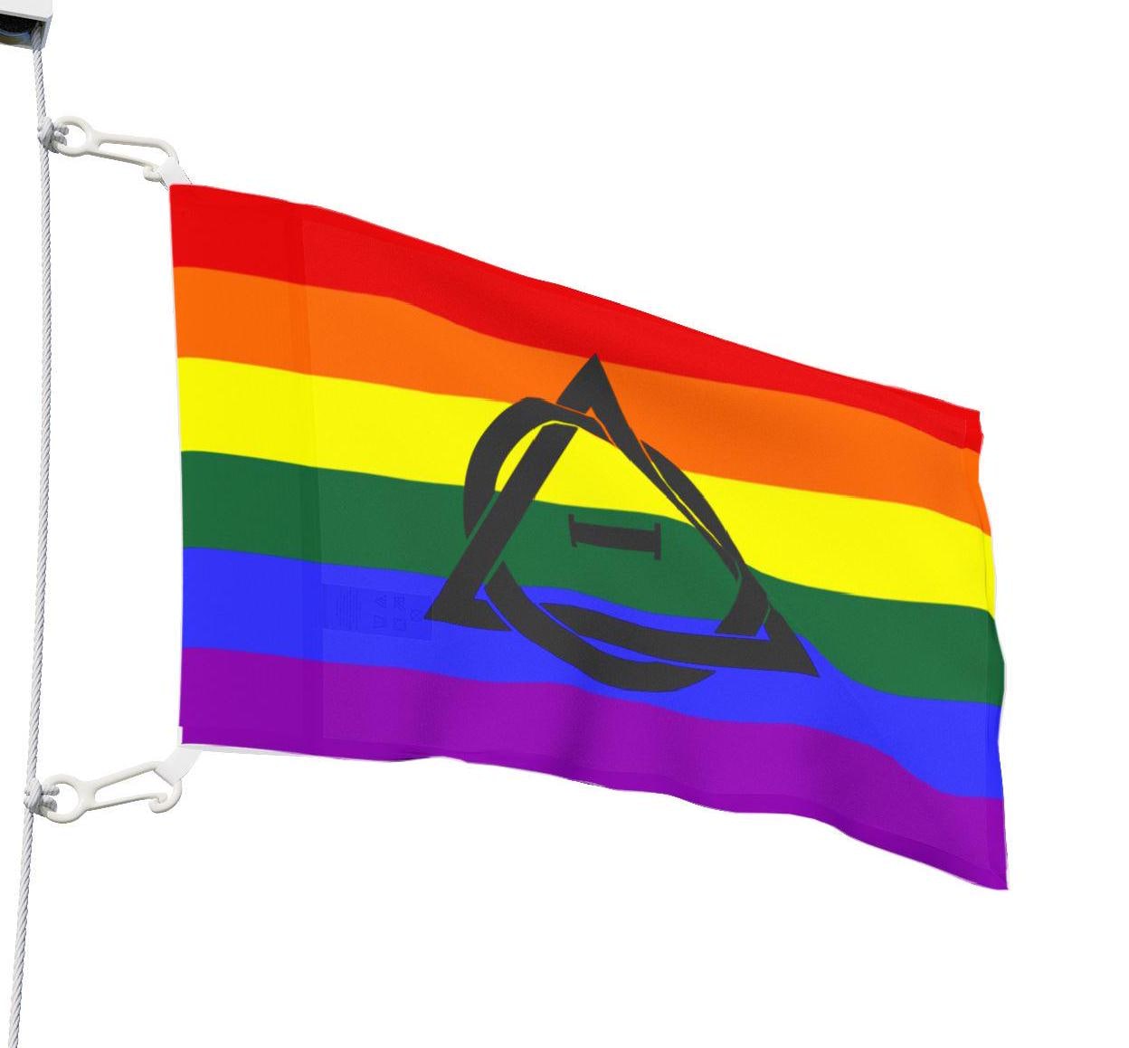 Therian Pride Flag: Wolf, Cat, Fox Symbol Banner - 18x12 Polyester - Etsy
