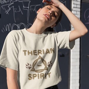 Therian T-shirt Therian Mask Therian Tail Therian Pride Symbol Therian ...