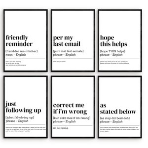 Funny Office Poster Set: Breakroom Humor Prints (digital Download) - Etsy