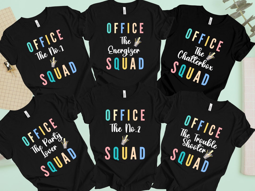 Funny Office Squad Tee Shirts, Office Team Shirts, Funny Office Team ...