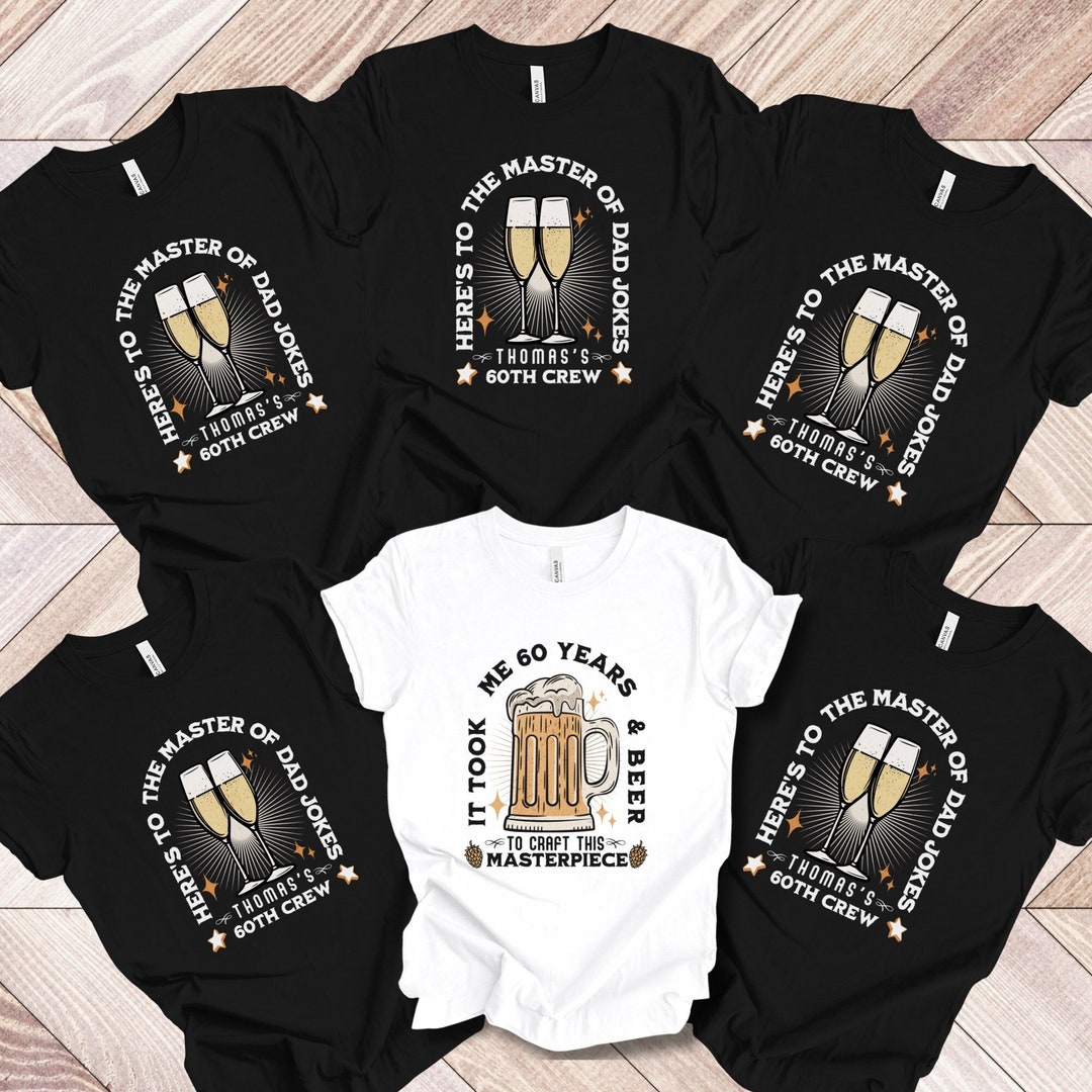 60th Birthday Shirt for Men, 60th Beer Tee Shirt, 60th Dad Tee Shirts ...