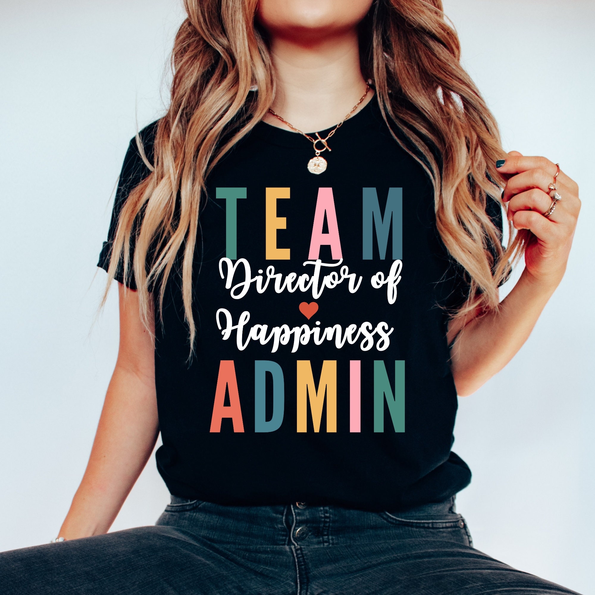 Admin Team Shirt, Funny Black Matching Admin Assistant Squad Shirt ...