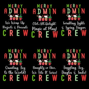 Admin Shirts for Christmas, Admin Team Tee Shirts, Staff Appreciation ...