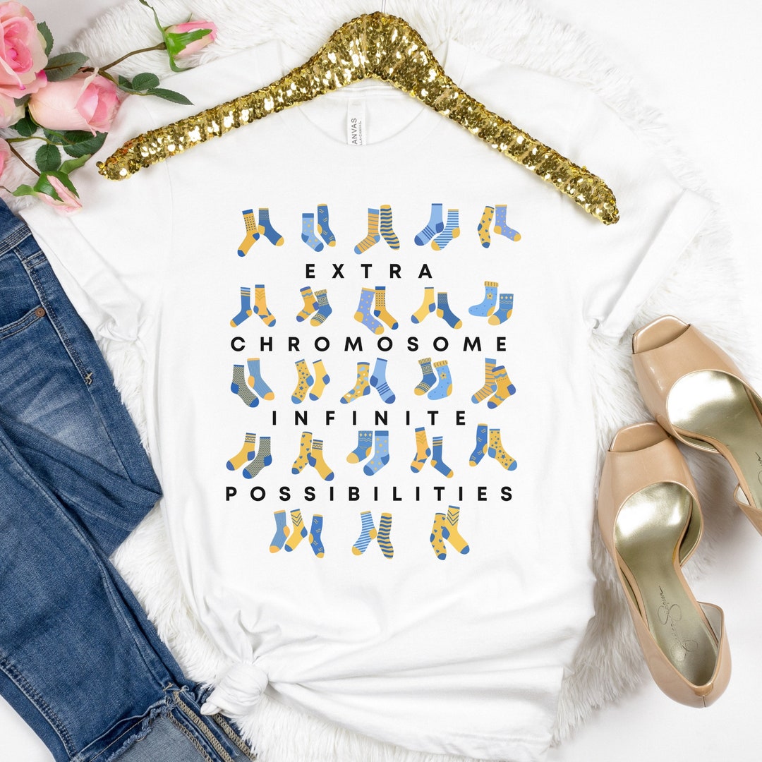 Down Syndrome Shirt, T21 Awareness T-shirt, Extra Chromosome Tee ...
