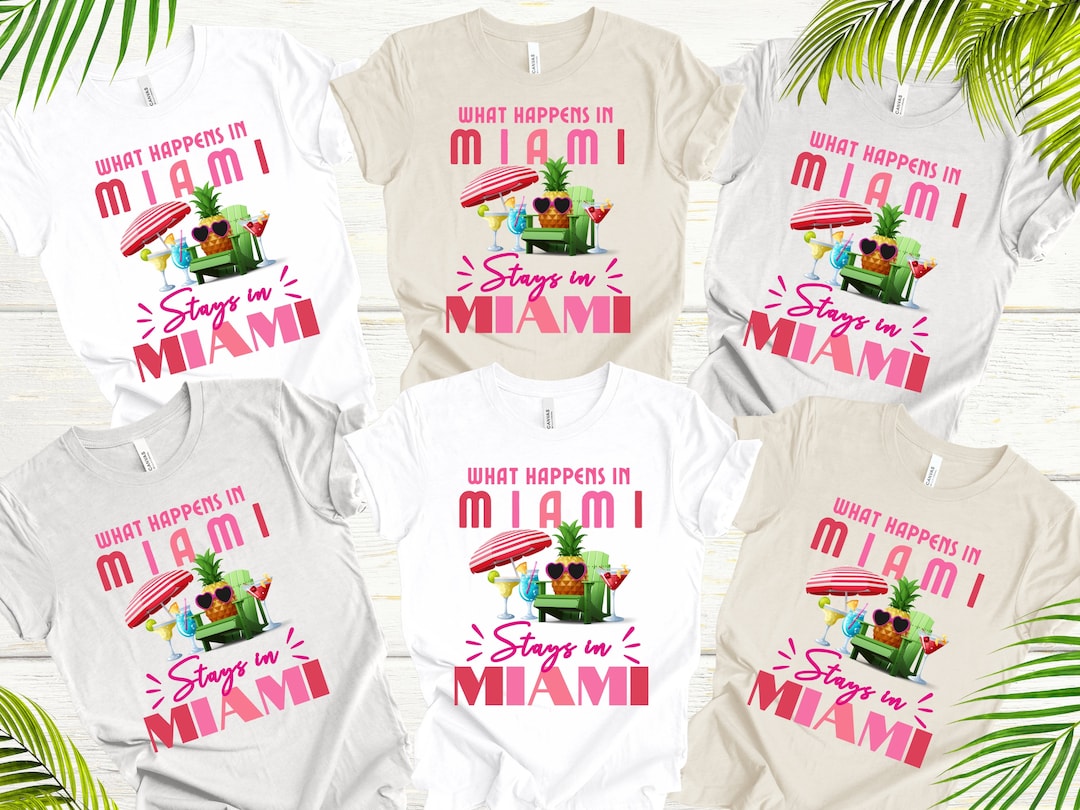 Cute Miami Trip T-shirt, Funny Miami T-shirt, Matching Miami Top, Gift ...