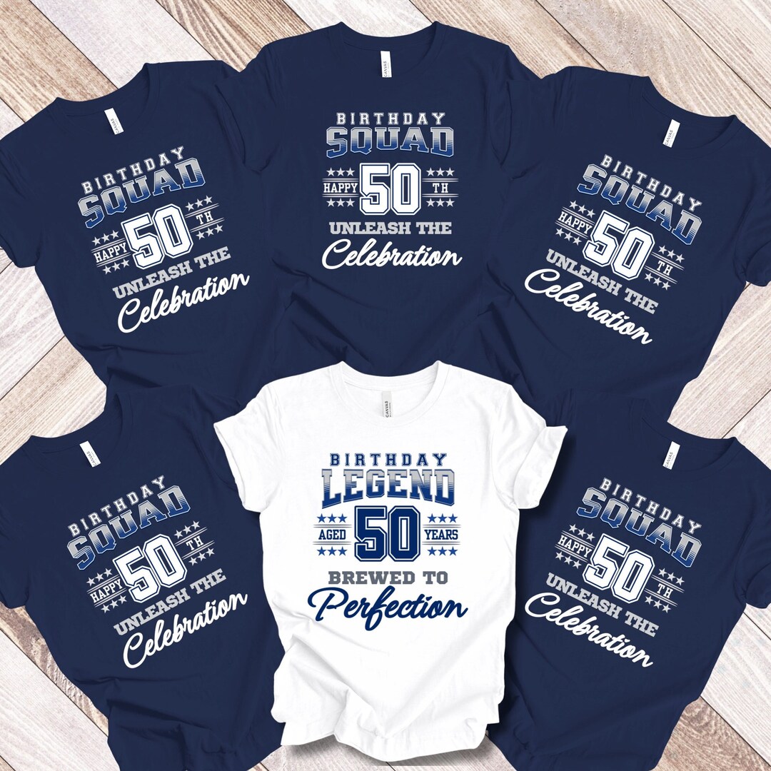 50th Birthday Shirt, 50th Birthday Party Shirts, 50th Group Shirts ...