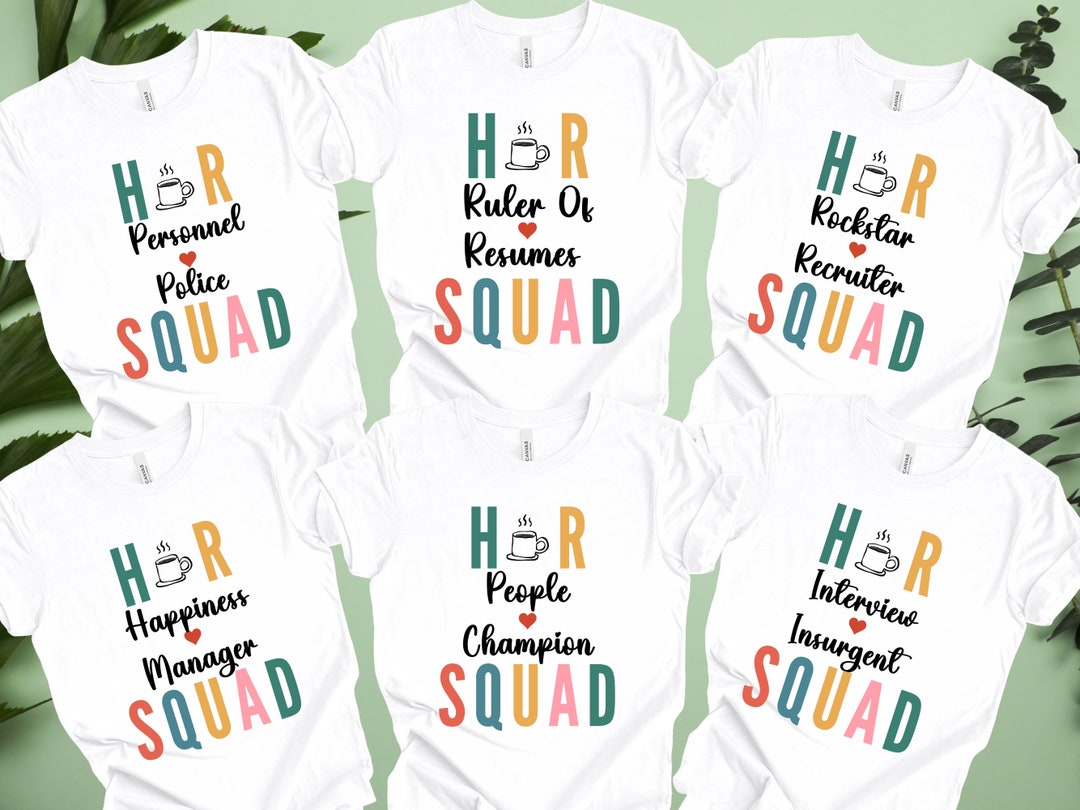 HR Squad Shirt, HR Manager Gifts, Admin Professional Day, HR Assistant ...