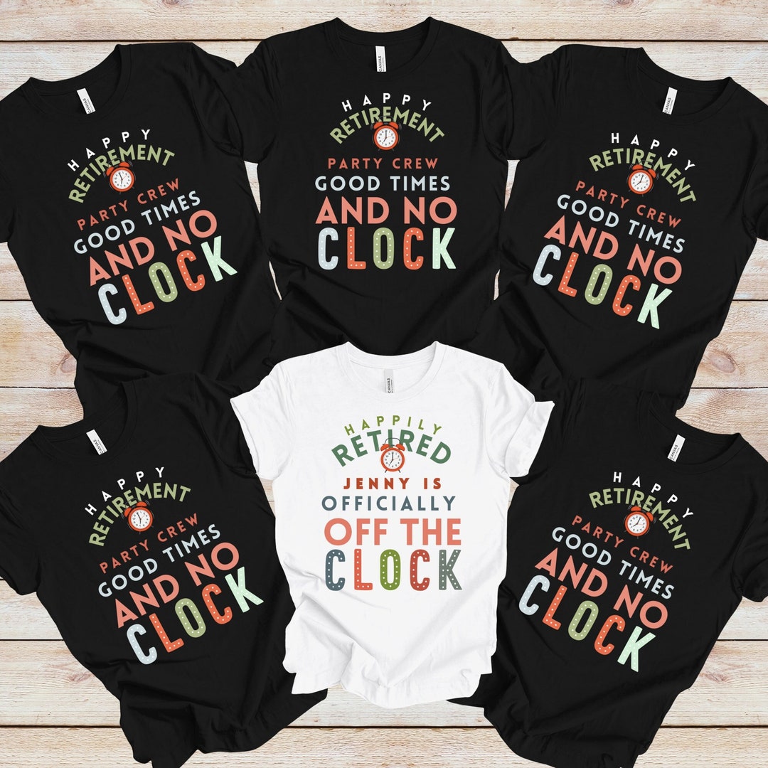 Personalized Retirement Party Shirt, Custom Name Celebration Tee ...