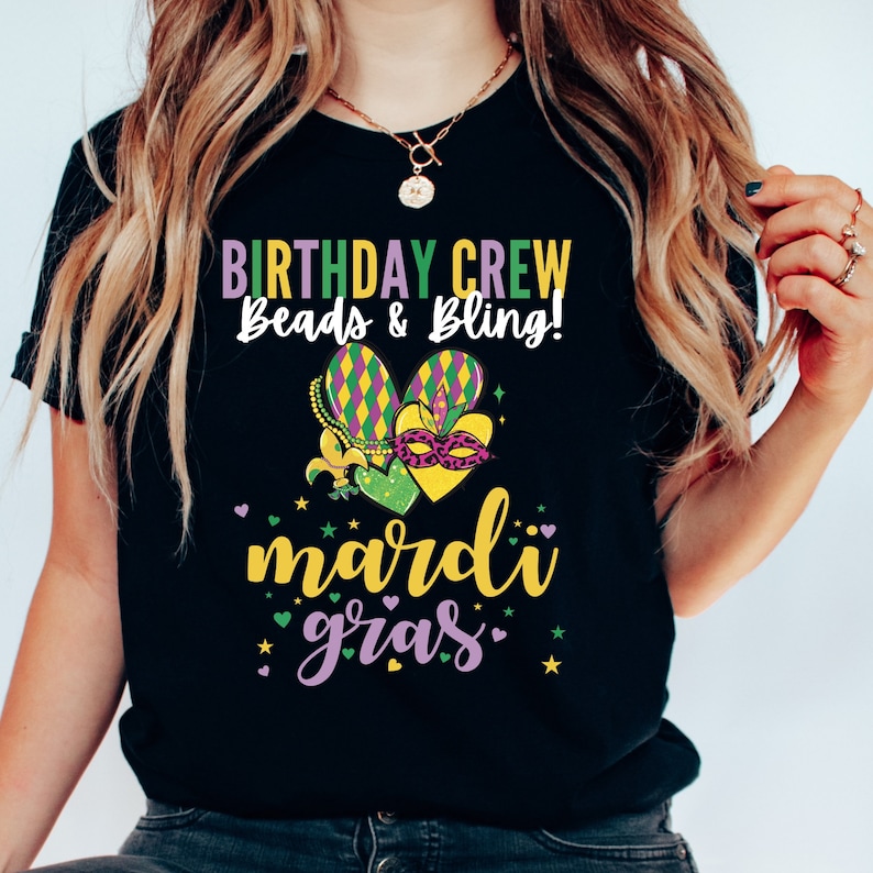 Funny Mardi Gras Birthday Shirt, Cute Nola Birthday Shirt, Gift for ...