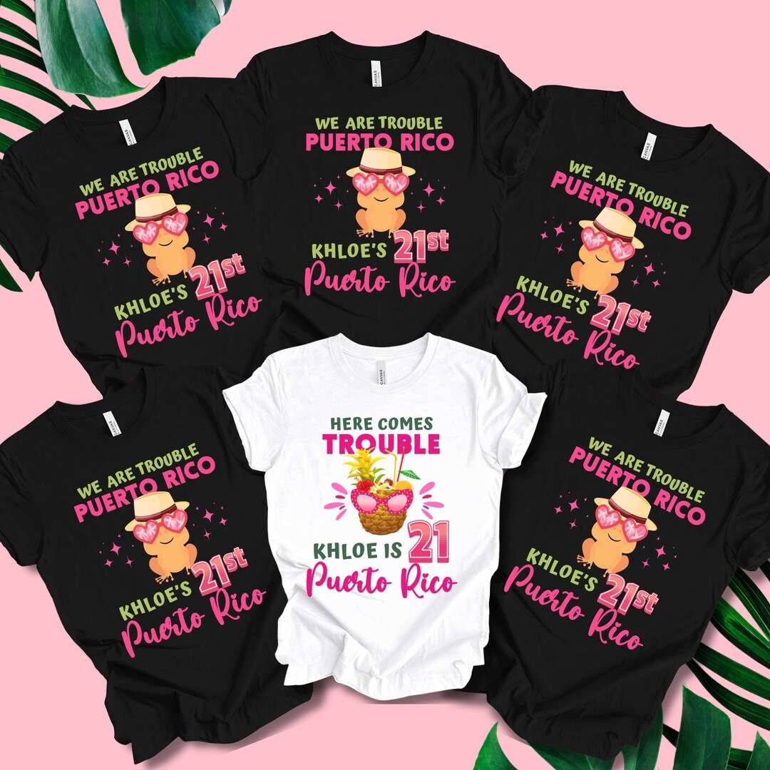 Puerto Rico 21st Birthday Shirt, 21 Birthday Group Shirts, Birthday ...