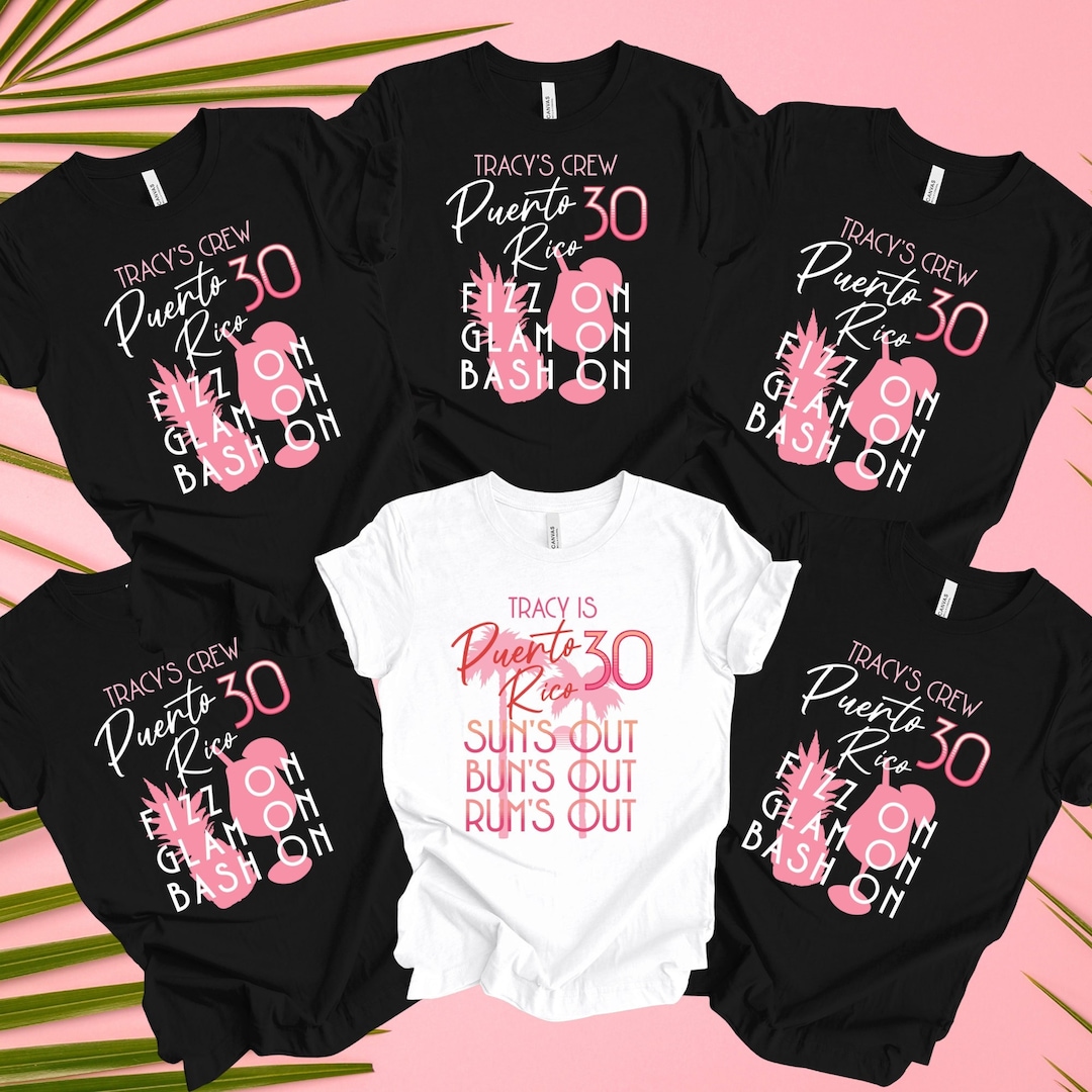 Puerto Rico 30th Birthday Shirt, 30th Birthday Crew Shirts, Puerto Rico ...