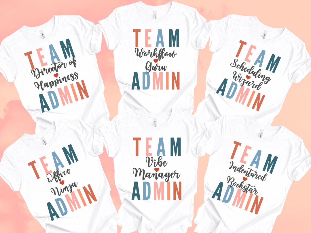 Admin Shirt for Group, Cute Administration Team Shirts, Staff ...