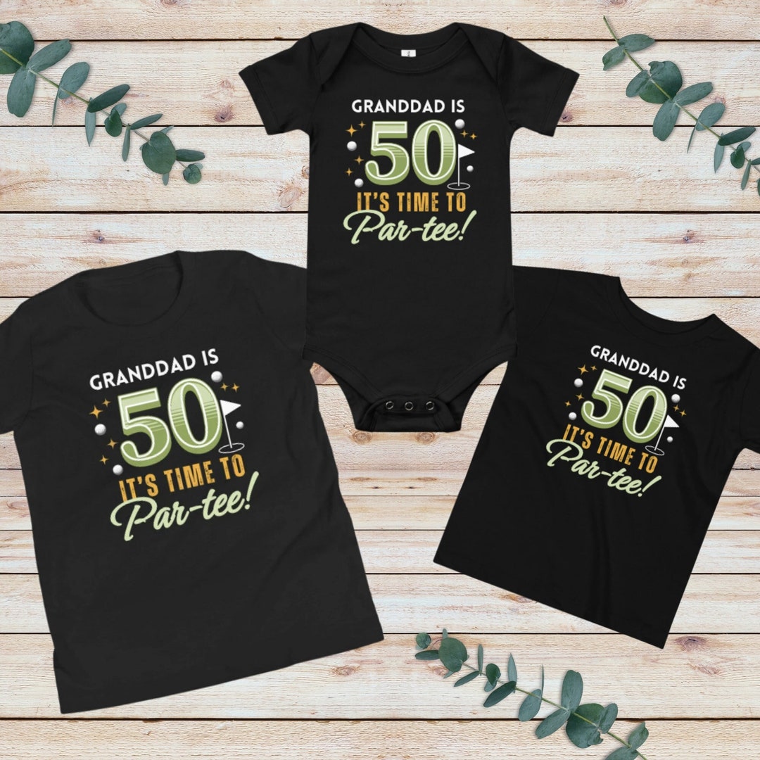50th Birthday Shirt for Kids, 50th Golf Party Kids Tee Shirts, 50th ...