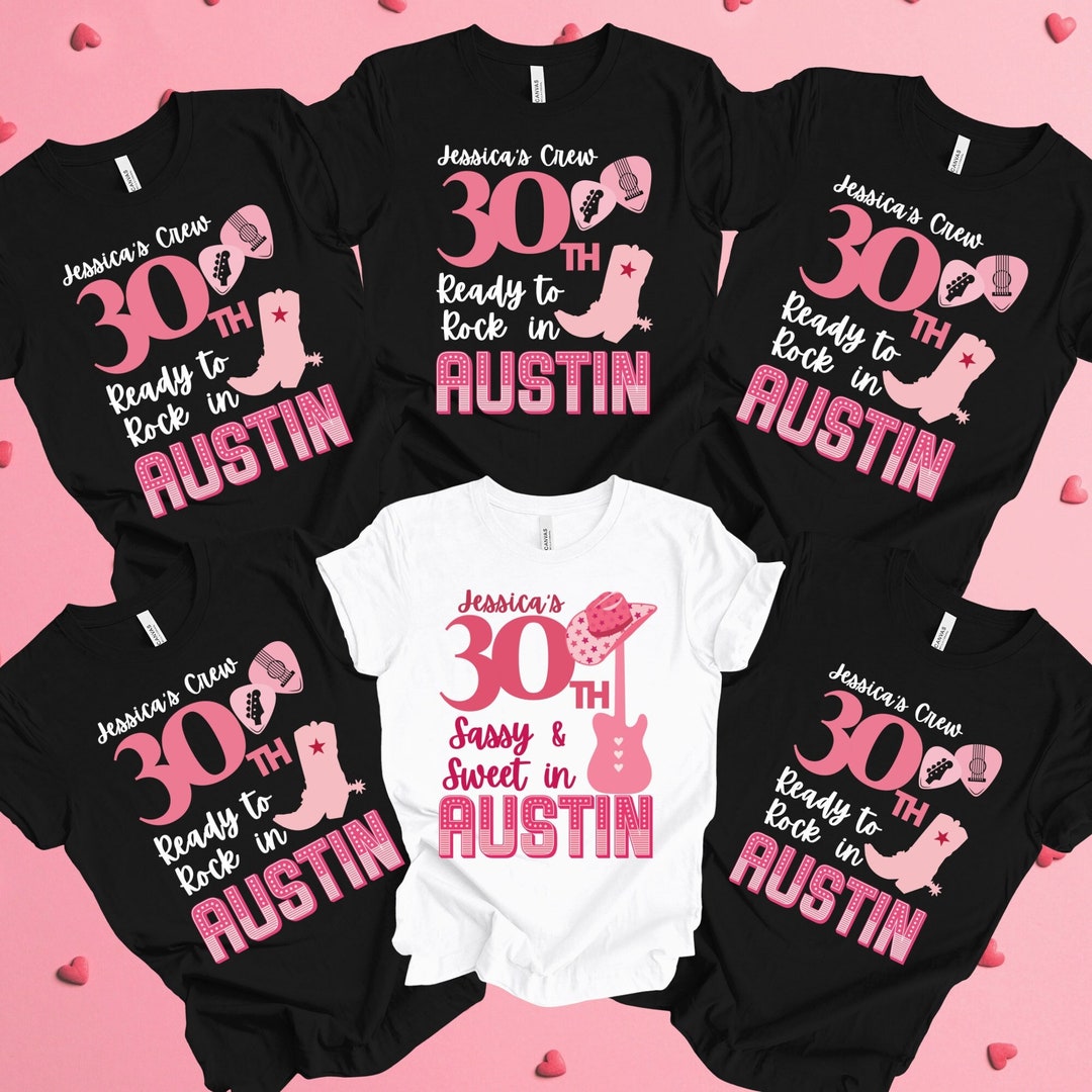Austin Texas 30th Birthday Shirt, Austin Party Tee Shirt, Texas 30th ...