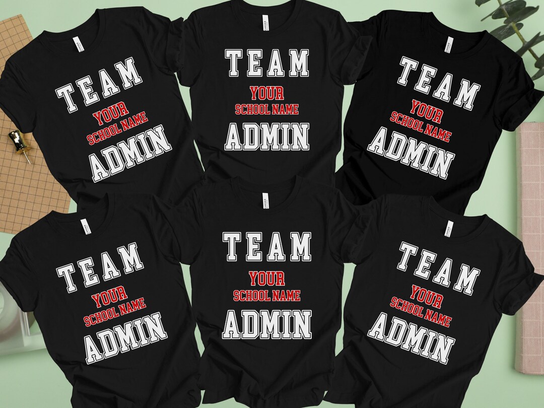 Admin Shirts for School, Admin Team Squad Shirt, Staff Appreciation ...