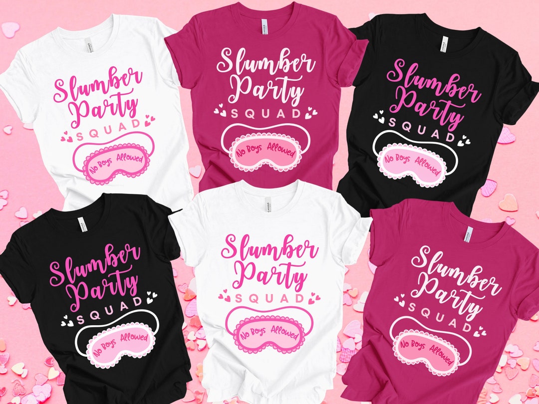 Cute Slumber Party Shirts, Sleepover Party Favors, Slumber Party Favors ...