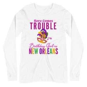 Funny New Orleans Birthday Shirt, Cute Nola Birthday Top, Gift for Nola ...