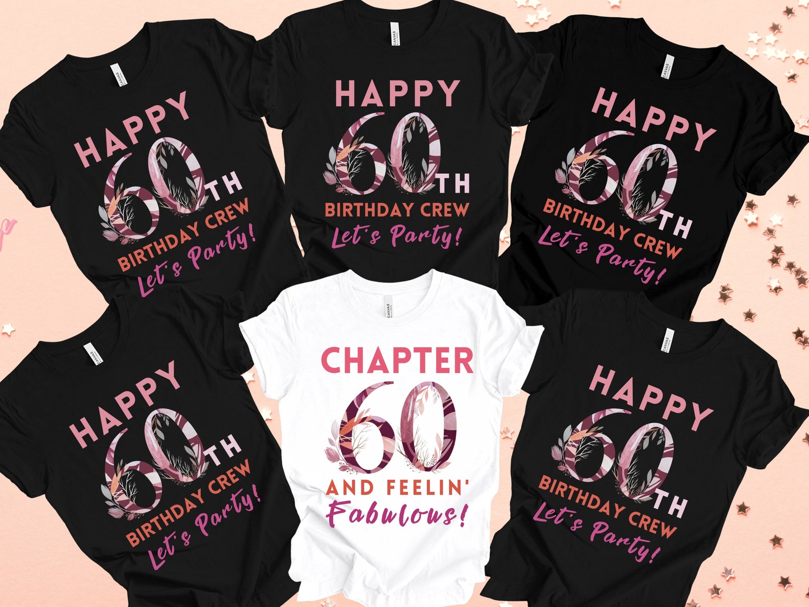 60th Birthday Shirt, Chapter 60 Matching Party Tee, Milestone ...