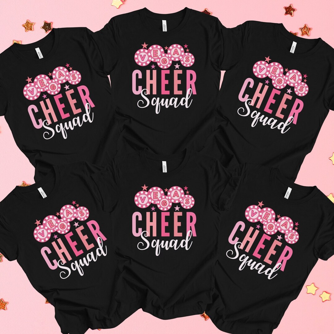 Vegas Cheer Shirts, Team Cheer T-shirts, Cheerleading Group Shirt ...