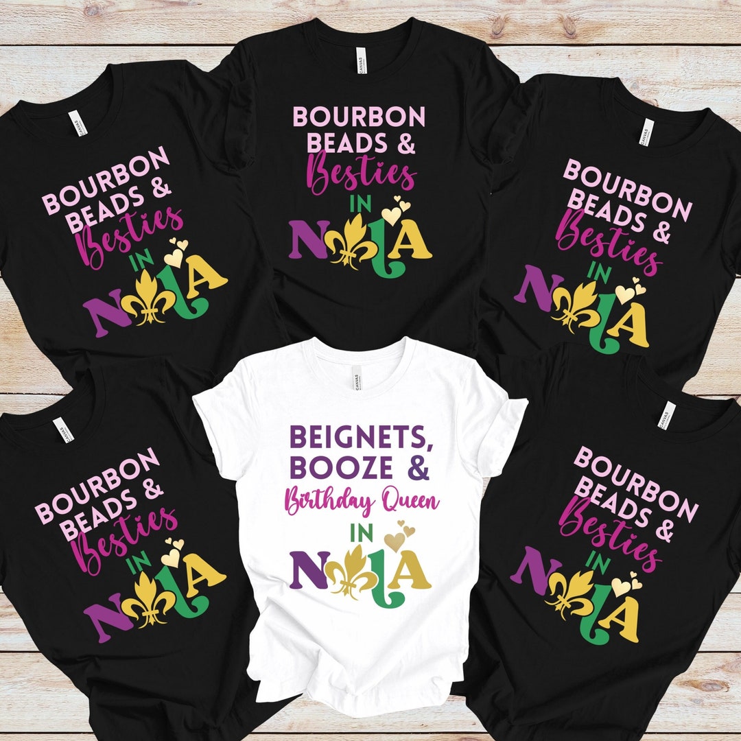 New Orleans Birthday Shirt, Nola Birthday Group Tee Shirts, New Orleans ...