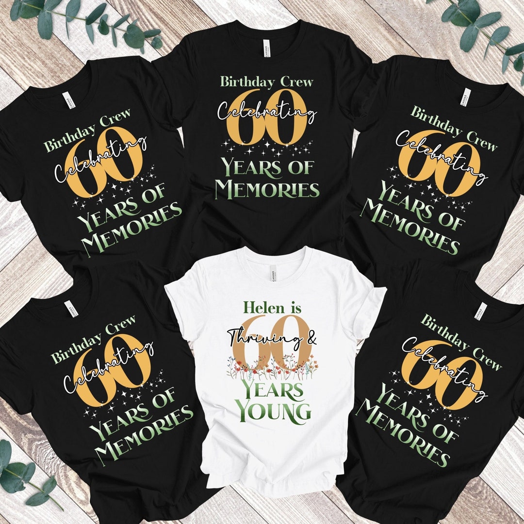 60th Birthday T-shirt, Funny 60th Party Top, 60th Family T-shirt ...