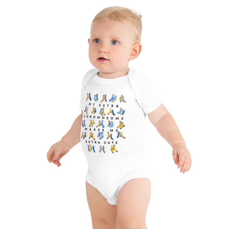 Down Syndrome Shirt, T21 Baby Bodysuit, Extra Chromosome Baby Top, Down ...