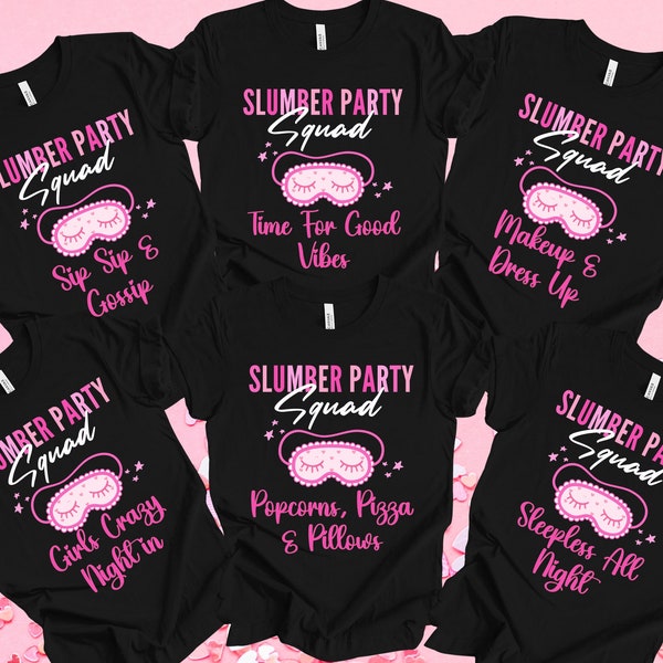 Slumber Party Squad Shirt - Etsy