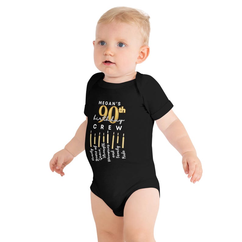 Personalized 90th Birthday Kids T-shirt: Birthday Crew Shirt - Etsy