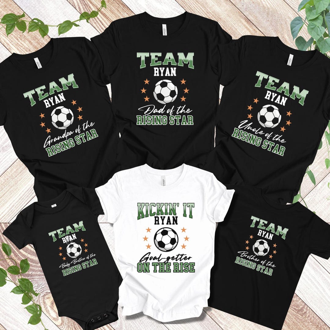 Family Soccer Shirt, Matching Game Day Tee, Team Support Outfit, Sports ...
