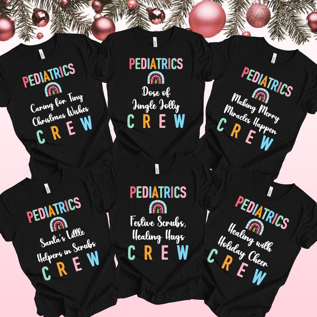 Pediatric Nurse Shirt Christmas: Festive Season Paed Tee Shirt, Ped ...